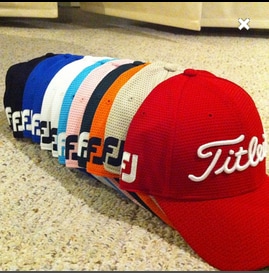 White/Black Titleist Cubic Mesh Hat - The Clubhouse - Team Titleist